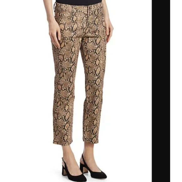 Frame Denim | Pants & Jumpsuits | Nwot Frame Le High Straight Jean In Coated Python Print 24 ...